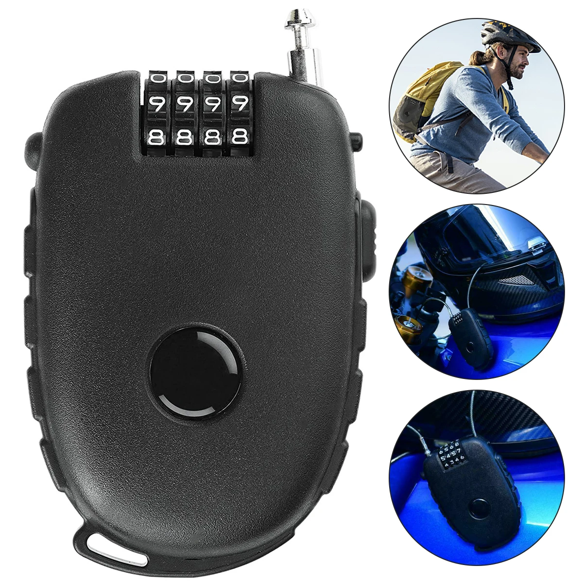 Motorcycle-Helmet-Lock-4-Digit-Resettable-Little-Mini-Cable-Lock ...