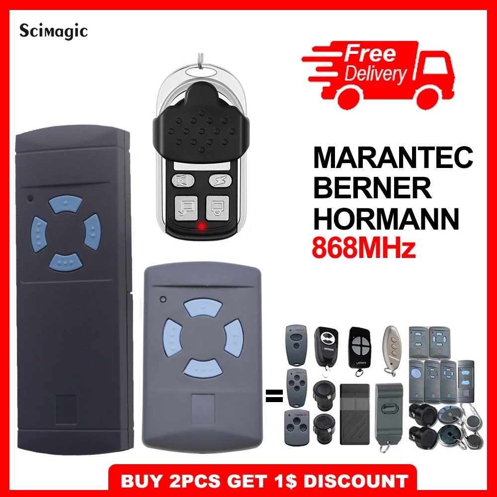 Hormann-Marantec-868mhz-Garage-Door-Remote-Control-HSE4-HS4-HSM2-HSM4 ...