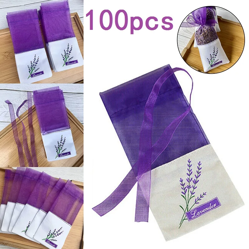 100pcs-Empty-Sachets-Bag-Flower-Printing-Fragrance-Lavender-Sachet-Bag ...