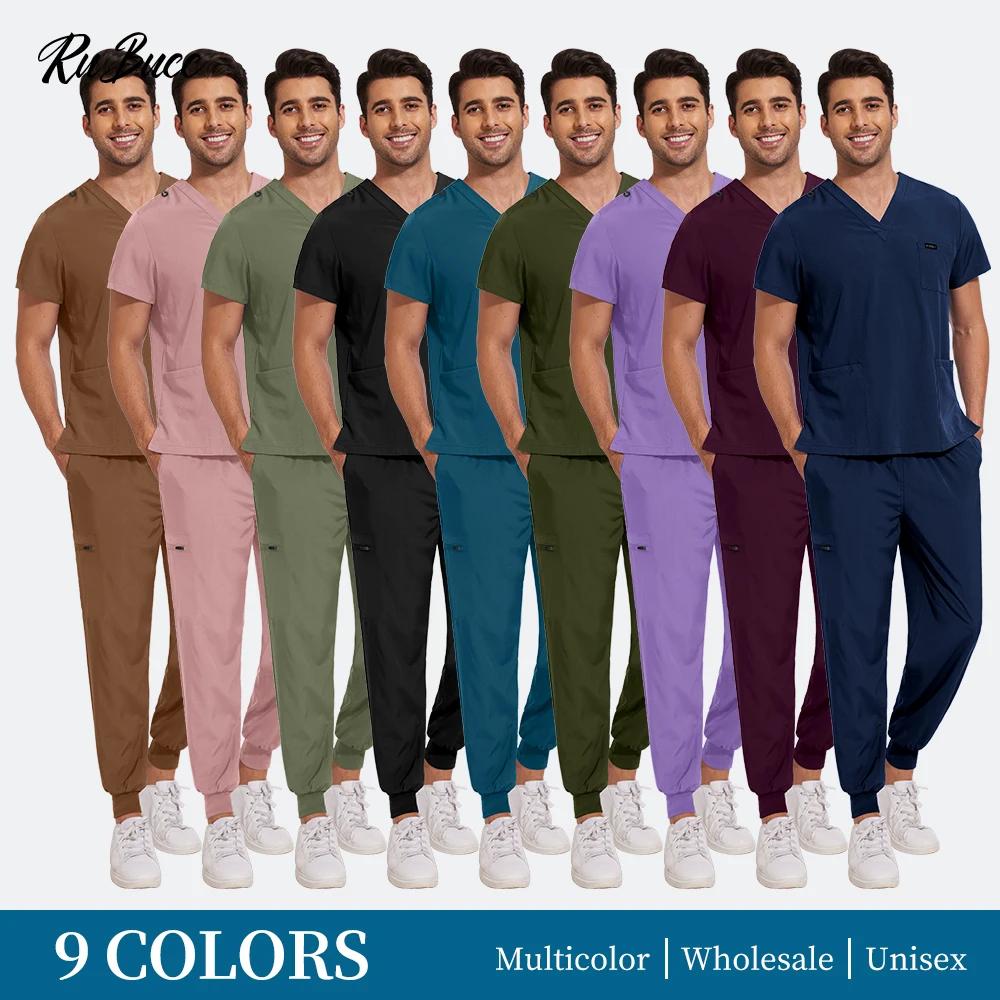 Dentistry Scrubs Uniform Men Pet Clinic Veterinary Surgery Set ...