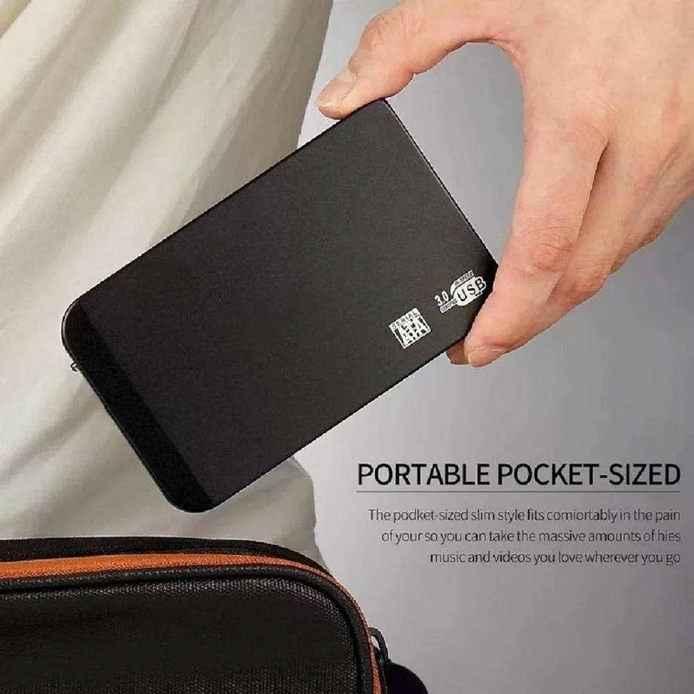 Disque dur externe,Silver 2TB--Mini disque dur SSD portable pour ...