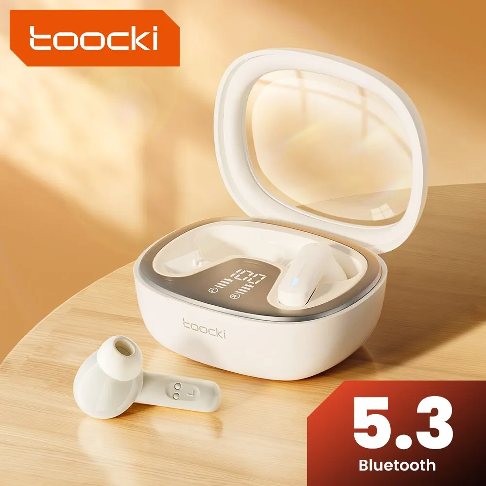 Toocki-TWS-Bluetooth-Earbuds-Bluetooth5-3-Transparent-Digital-Display ...