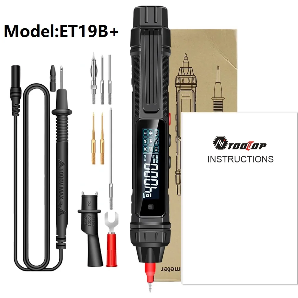 TOOLTOP-Smart-Digital-Multimeter-Auto-Range-Pen-Type-600V-DC-AC ...