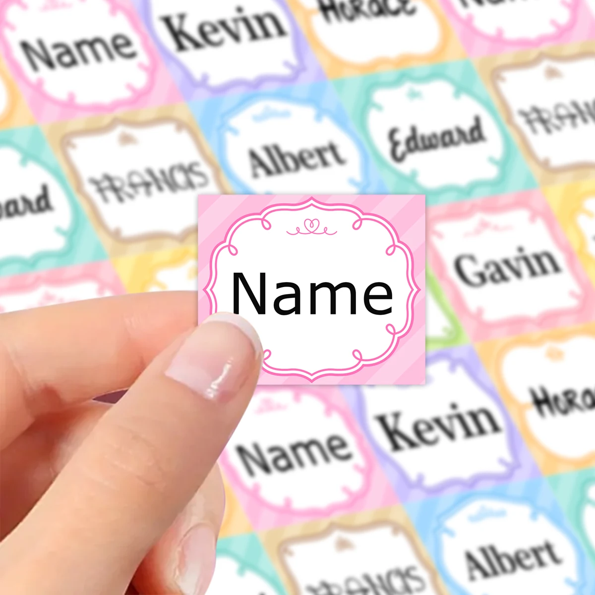 Customized waterproof name stickers for children,colorful water bottle ...