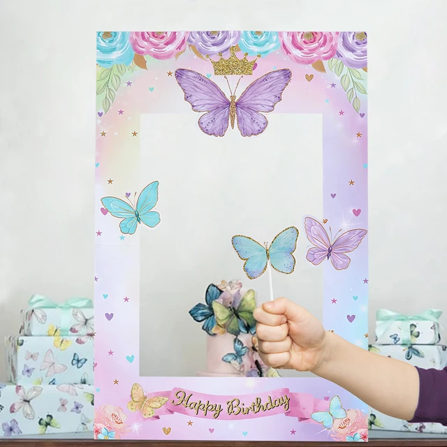 Pink Butterfly Frame