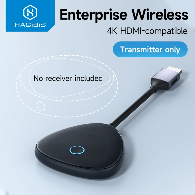Hagibis Wireless 4K HDMI-compatible Transmitter Wireless Extender HD Transmitter Display Dongle ...