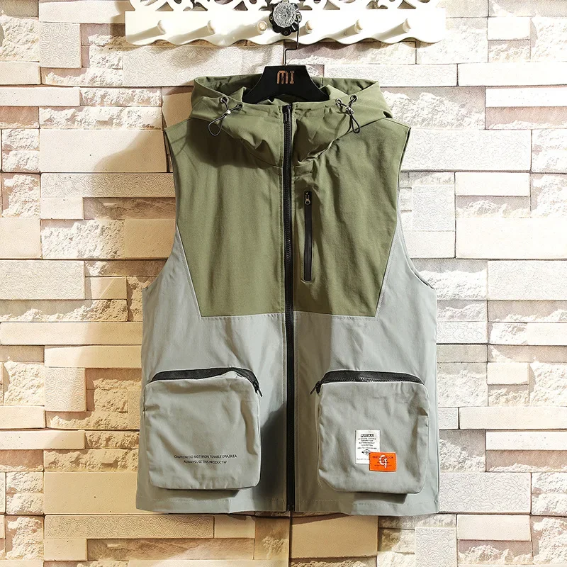 Trendy-Hooded-Work-Vest-Men-s-Loose-fit-Clothing-Autumn-2020-New-Style ...