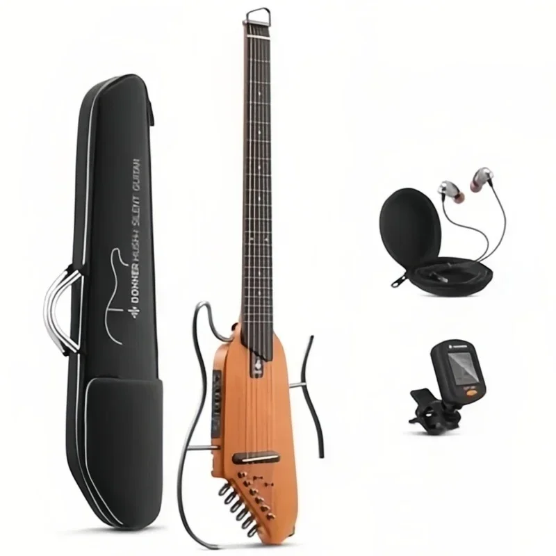 Guitarra-El-ctrica-ac-stica-sin-cabeza-instrumento-de-viaje-silencioso ...