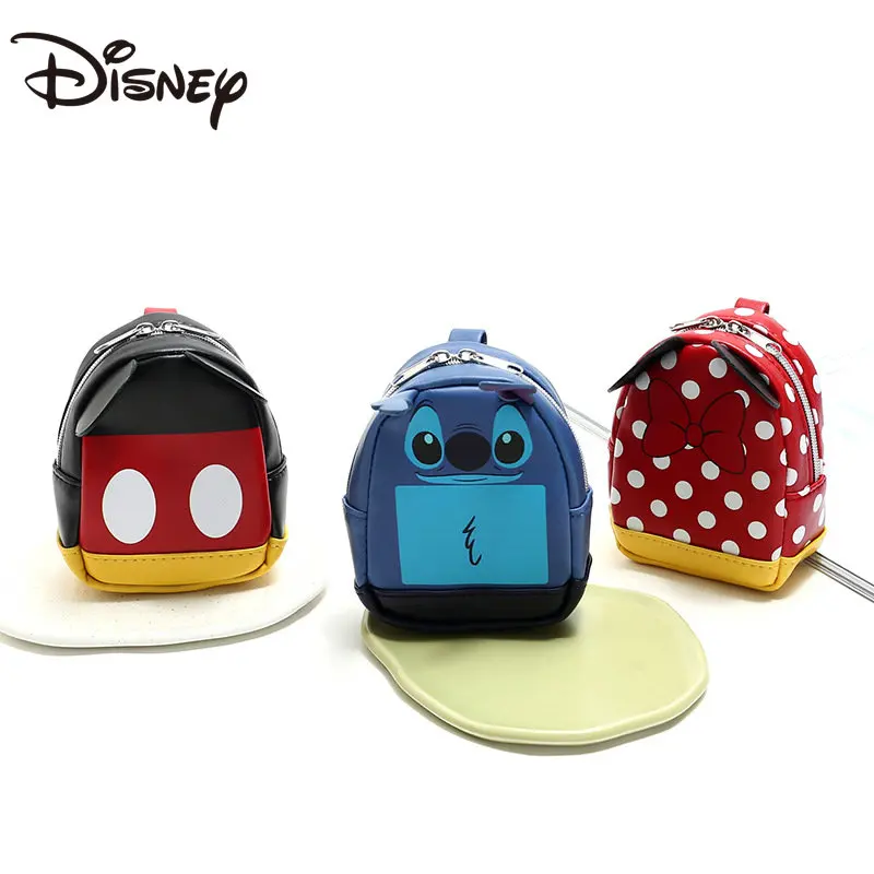 MINISO-Disney-Cartoon-Cute-Mickey-Stitch-Minnie-Coin-Purse-Key-Ring ...