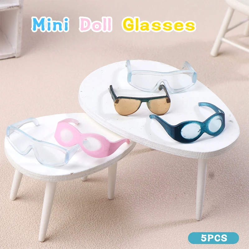 5Pcs-set-Doll-Glasses-Dollhouse-Miniature-Colourful-Glasses-Eyewear-Cool-Eyeglasses-Model-Doll ...