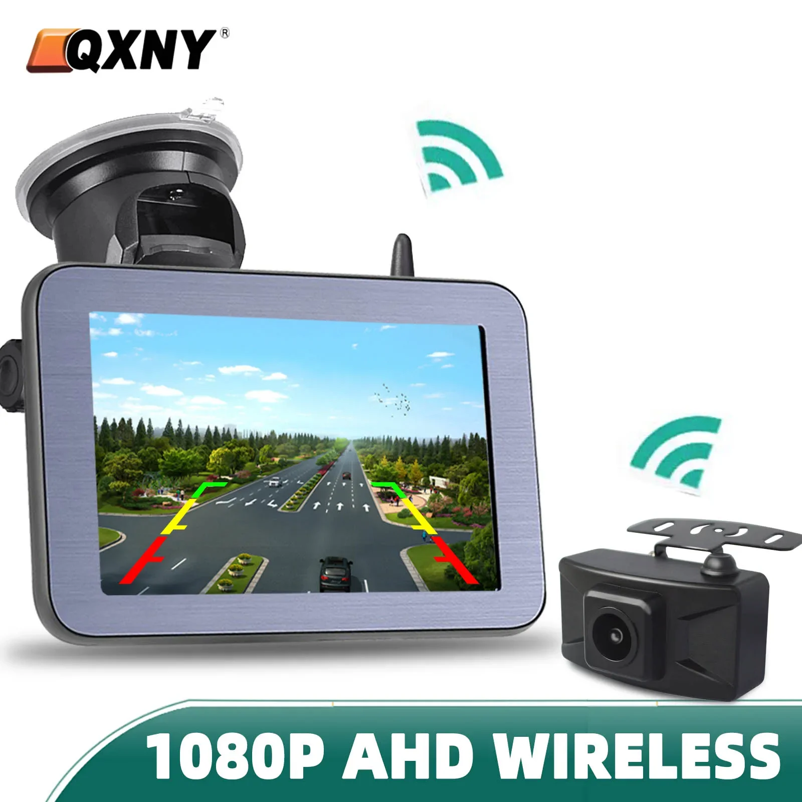 Wireless-AHD-1080P-Backup-Reversing-Camera-WIFI-Rear-View-4-3-5Inch-HD ...