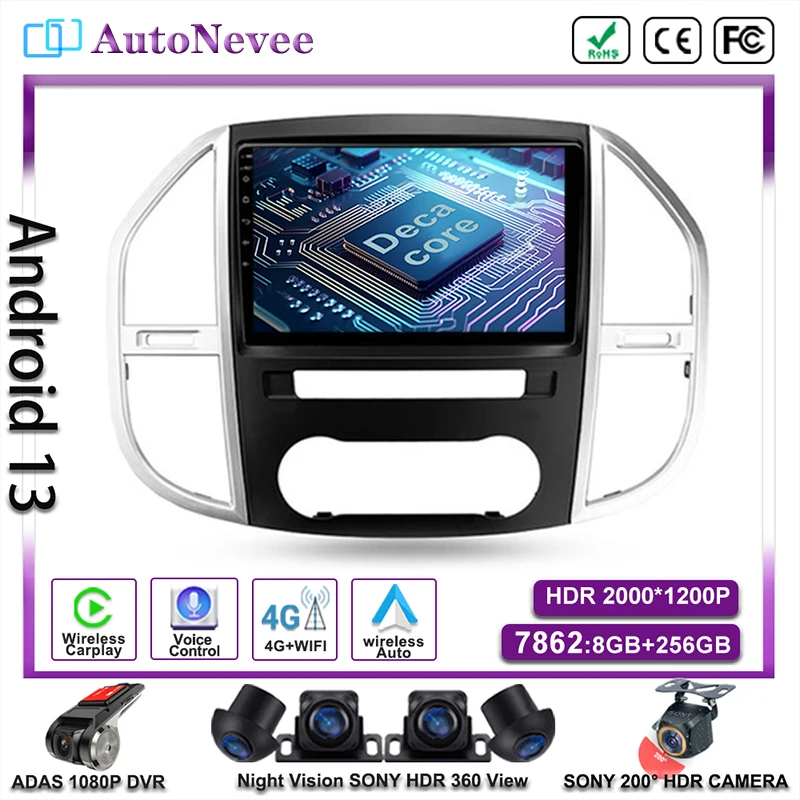 Android-13-For-Mercedes-Benz-Vito-3-W447-2014-2015-2016-2017-2020 ...