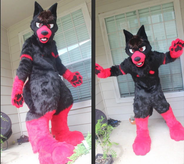 Red Wolf Cartoon Character