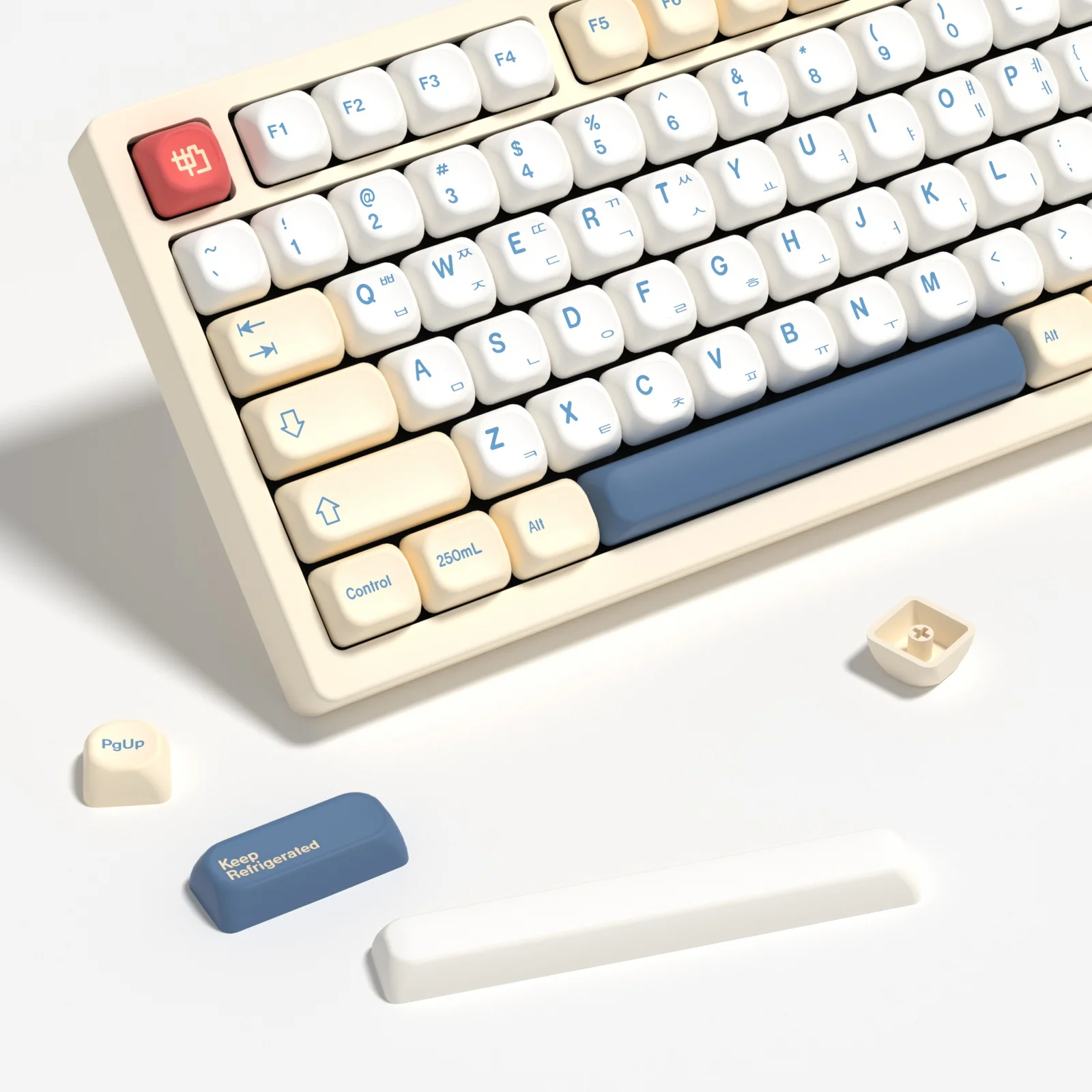 KBDiy-KOA-Keycaps-GMK-Soymilk-140-Keys-PBT-Keycap-Similar-MOA-Japanese ...