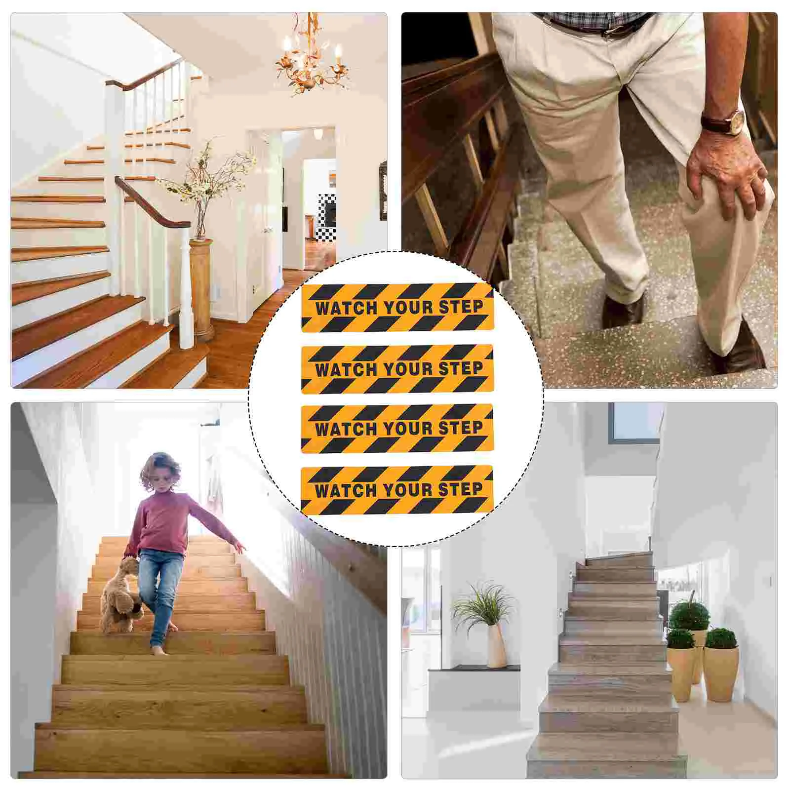 Tape Step Watch Your Warning Sign Slip Floor Anti Caution Sticker Wet ...