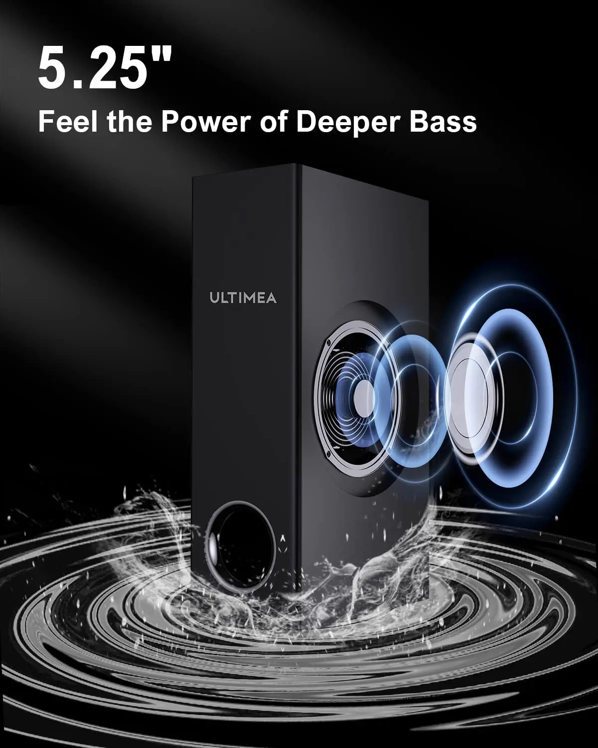 Ultimea soundbar με κινηματογραφικό ήχο 190W και 5x βαριά ενίσχυση ...