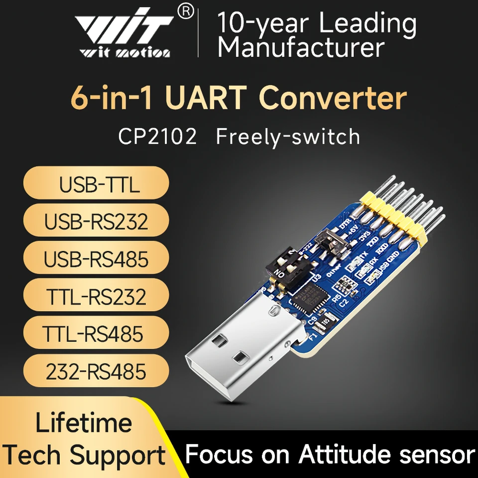 Katana Wall Mount WITMOTION USB To RS485 Converter Cable - Modbus RTU ...