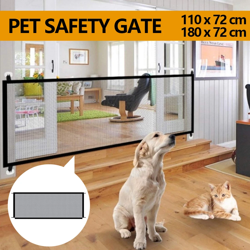 Vallas-de-barrera-para-perros-red-aislada-plegable-malla-transpirable ...