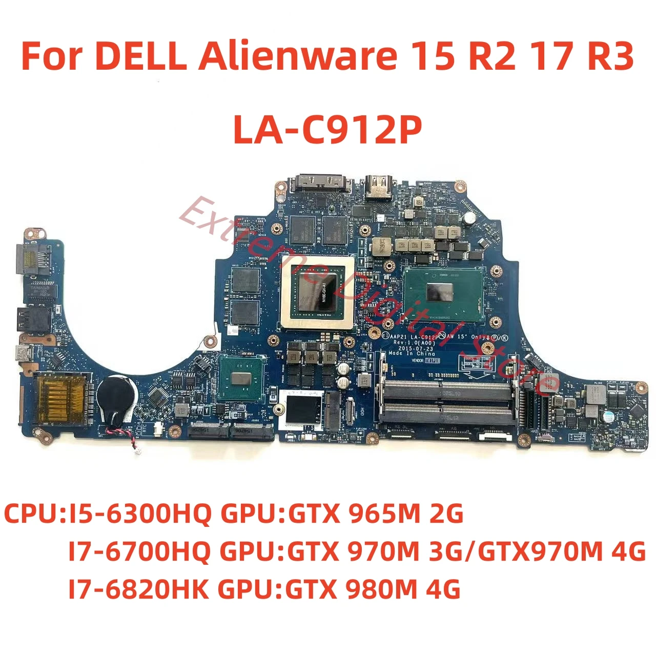 LA-C912P-For-DELL-Alienware-15-R2-17-R3-Laptop-motherboard-with-CPU-I7 ...