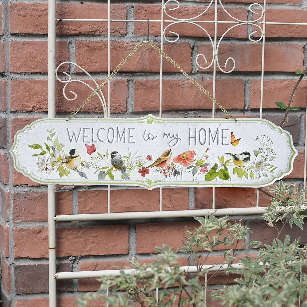 Welcome-Sign-Home-Front-Door-3D-Embossed-Rectangular-Metal-Sign-Hanging ...