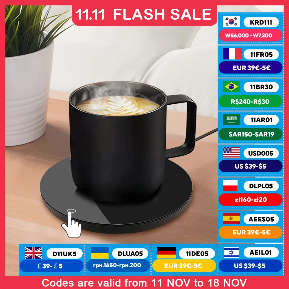 Coffee-Cup-Heater-Mug-Warmer-USB-Heating-Pad-Electic-Milk-Tea-Water ...