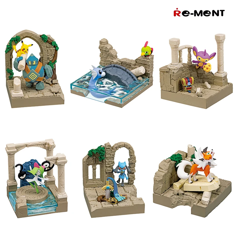 Re-ment-Pokemon-Diorama-Collection-antiguo-castillo-en-miniatura ...