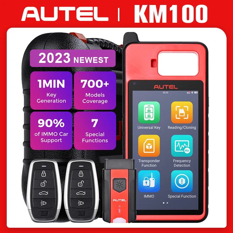 Autel Km100e Key Fob Programmer Immobilizer All Car Free Update Smart ...