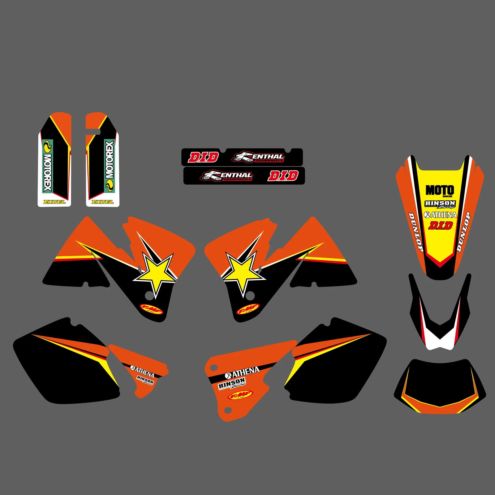 NEW-TEAM-GRAPHICS-BACKGROUNDS-DECALS-STICKERS-FIT-FOR-KTM-MXC-200-300 ...