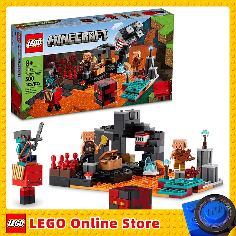 LEGO-Minecraft-The-Nether-Bastion-Building-Sets-2-Zombies-and-1-Zombie ...