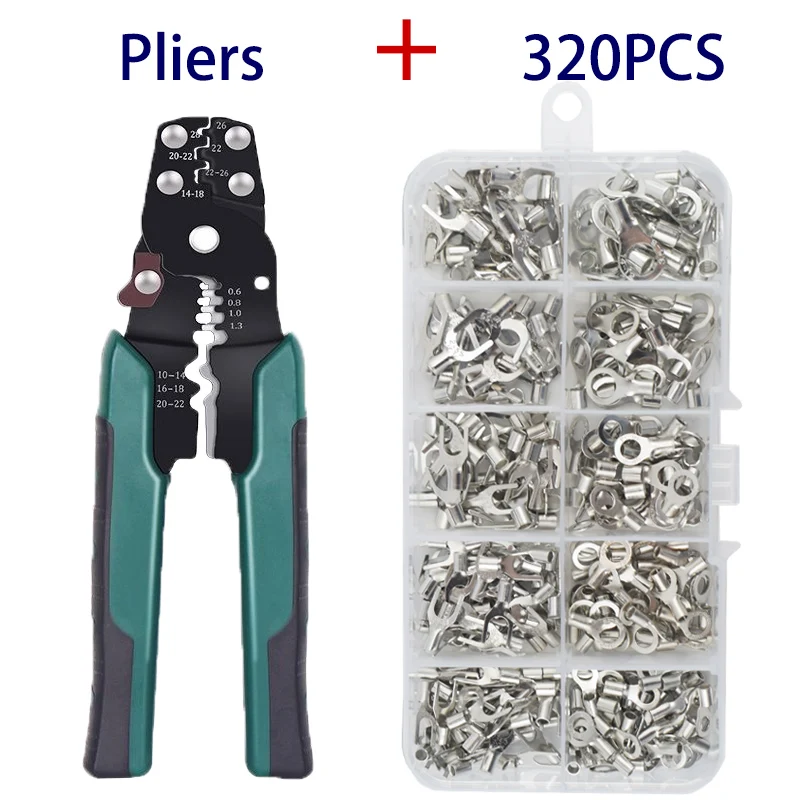320pcs-Crimp-Terminal-Kit-with-Electrical-Connector-U-O-Splicing ...
