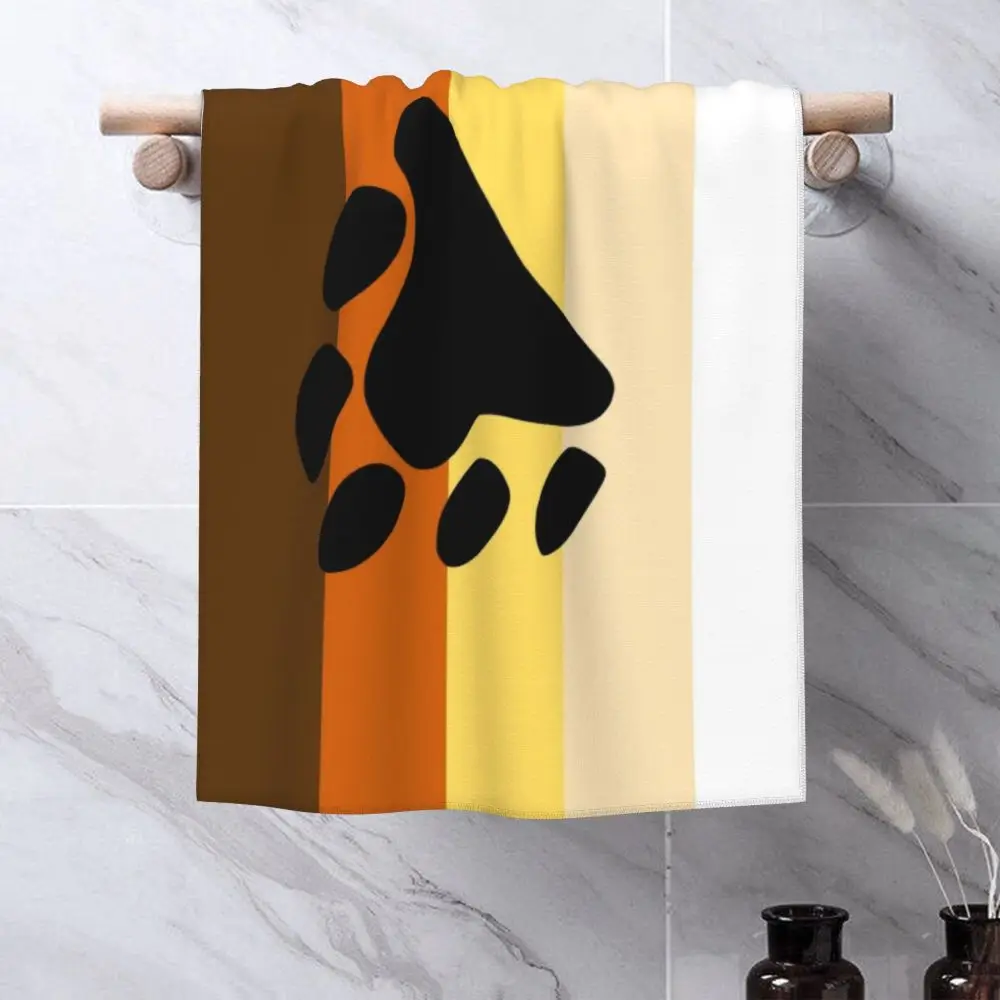 Персонализированное пляжное банное полотенце GLBT с Гей медвежьей лапой ...