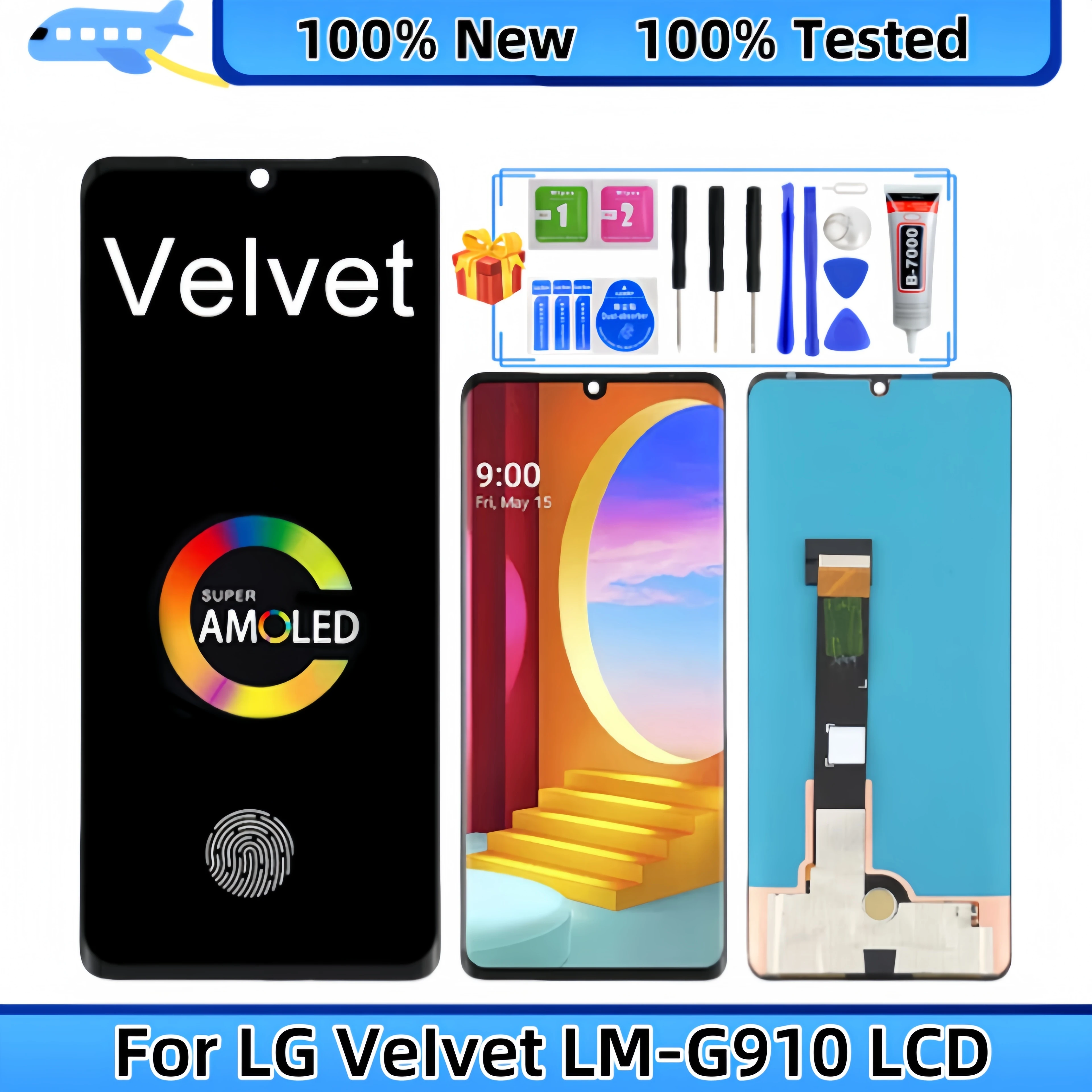 For-LG-Velvet-LMG910EMW-LM-G910EMW-LCD-Display-Touch-Screen-Digitizer ...