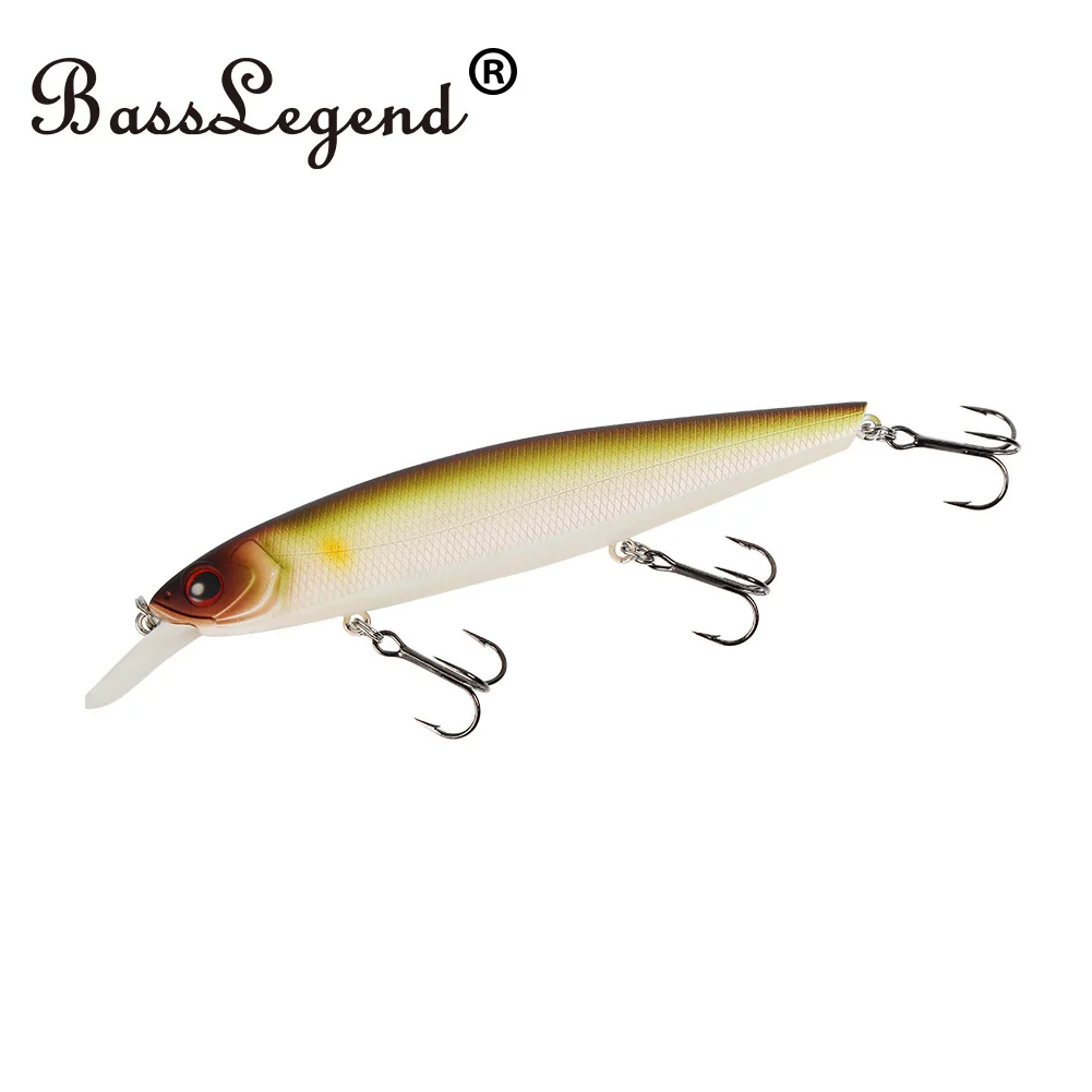 BassLegend Fishing Suspending Long Bill Minnow Jerkbait Crankbait Bass ...