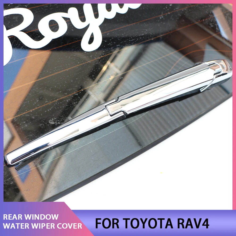 ABS-Chrome-Car-Rear-Window-Water-Wiper-Cover-Guarni-o-para-Toyota-Rav4 ...