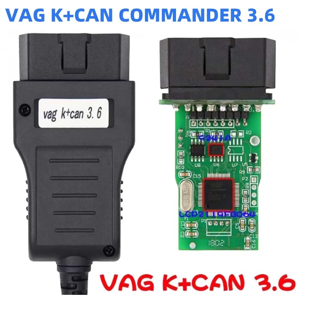 VAG K CAN Commander 3.6 K+CAN OBDII OBD2 Car Cable Scanner For V-W/A ...