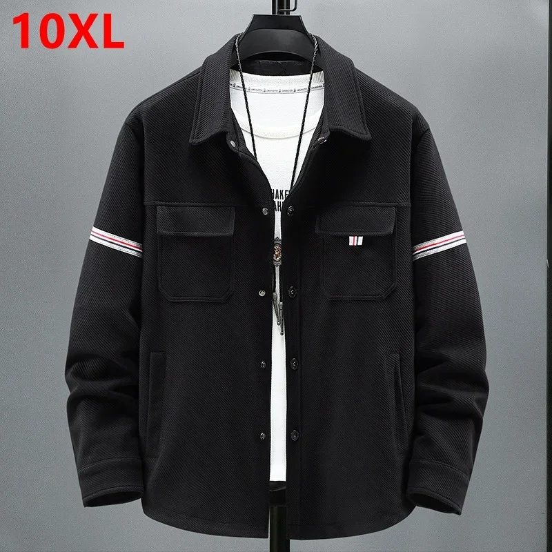Plus-Size-Shirt-Style-Jacket-Men-Extra-Large-Autumn-Work-Top-Trendy-Man ...