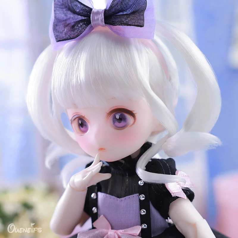 New Design BJD Doll Naint 1/6 Omelet Cute Big Eyes Bow Shaggy Skirt ...