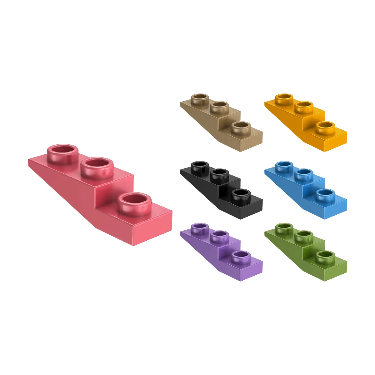 MOC 10PCS Special 13547W House Castle Adaptive Brick Reverse Slope 3x1 ...