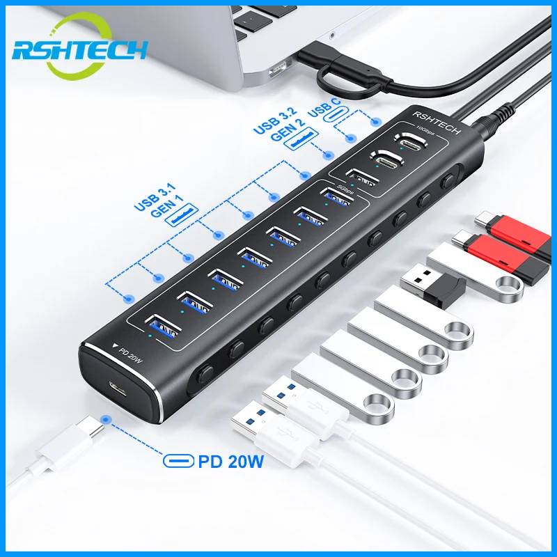 RSHTECH-60W-USB-3-1-Hub-10Gbps-for-Laptop-Macbook-with-7-USB3-0-Port-and.jpg