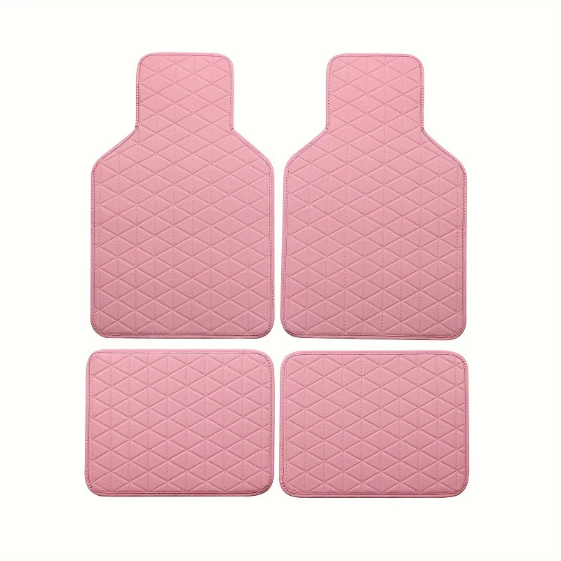 4-piece waterproof PU leather car floor mat - durable and fashionable ...