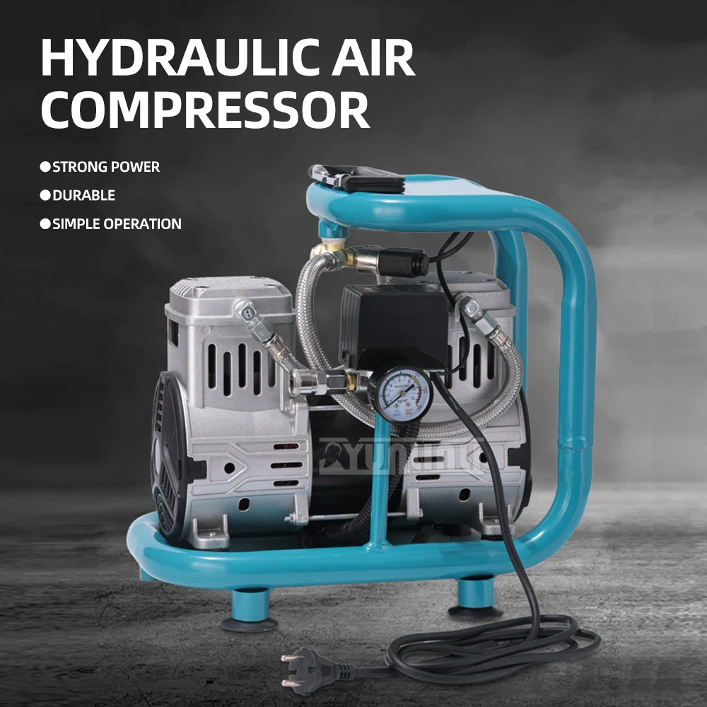 Portable silent oil-free air compressor, small high-power real stone ...