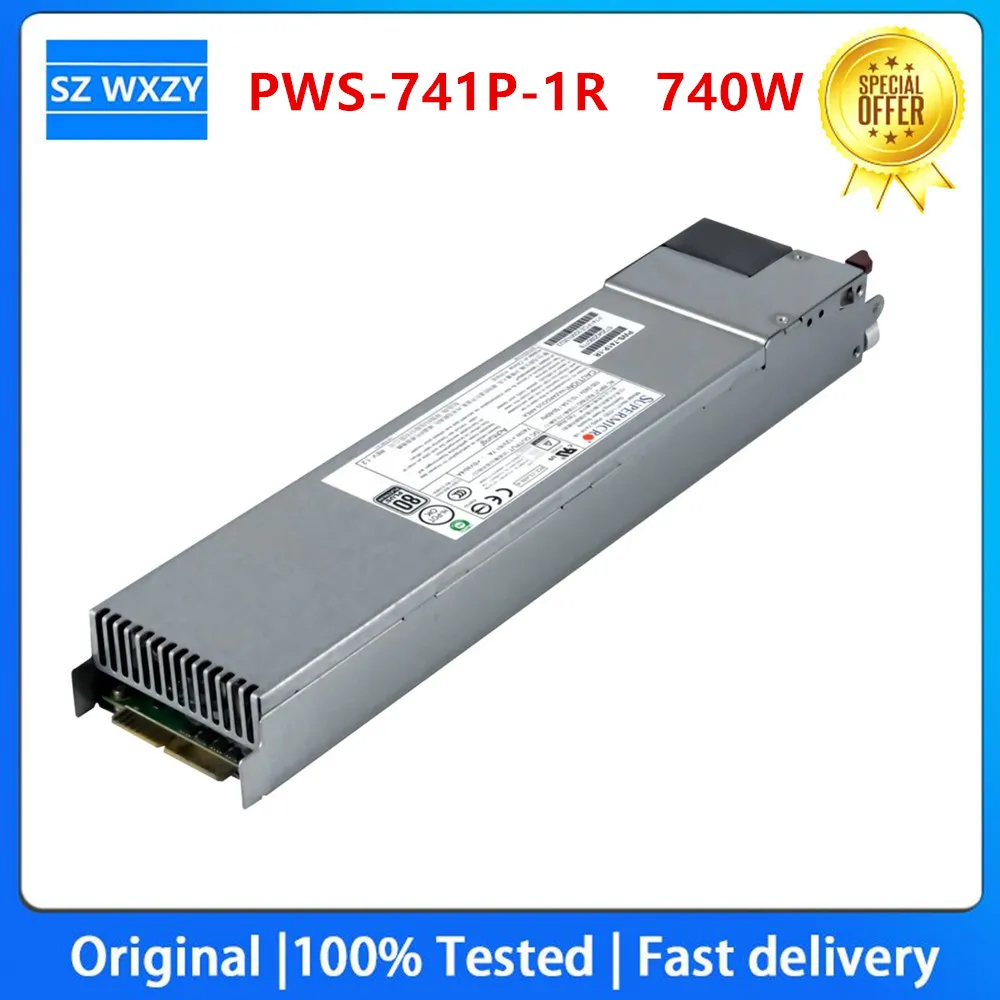 Original-For-Supermicro-PWS-741P-1R-740W-1U-80-PLUS-Platinum-Redundant ...