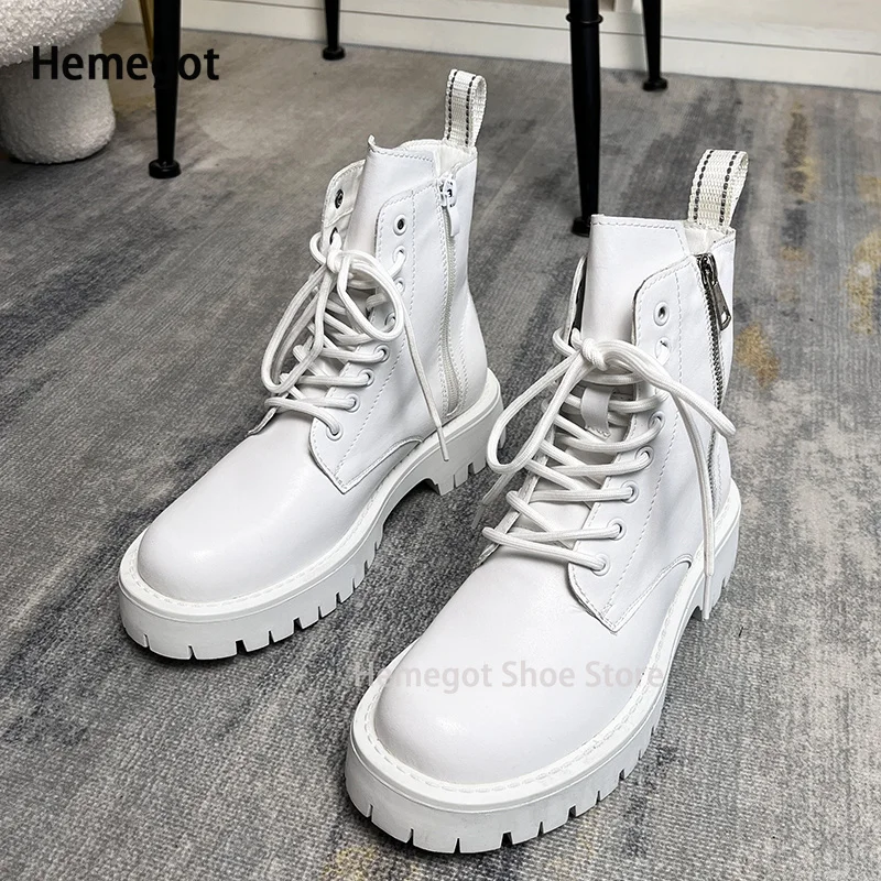 White-High-Top-Lace-Up-Boots-for-Men-Spring-and-Fall-Men-s-Round-Toe ...