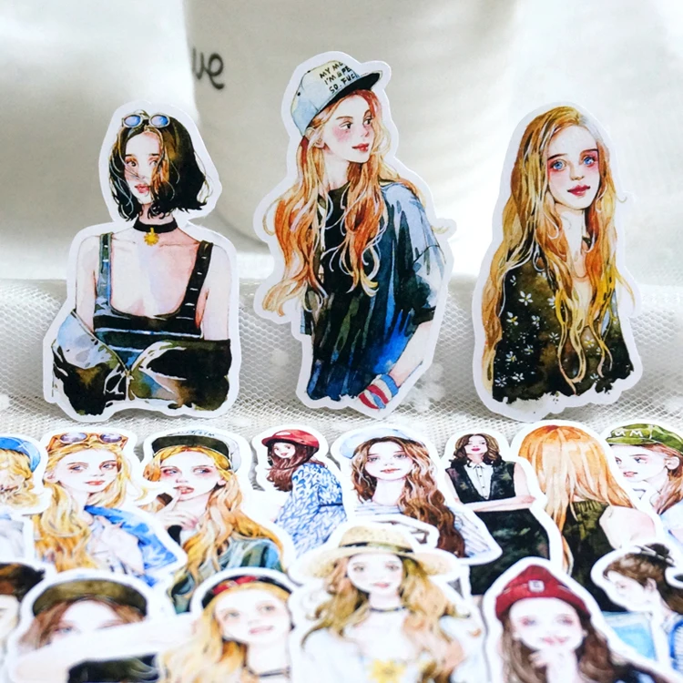 22pcs Clothing Match Girls Stickers Crafts And Scrapbooking Stickers ...