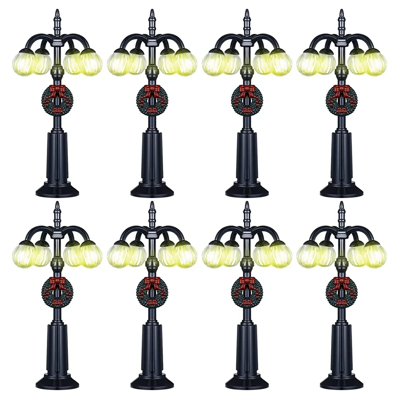 8-Pcs-Christmas-Lamp-Post-Village-Fairy-Lamp-Train-Lantern-Lamp ...