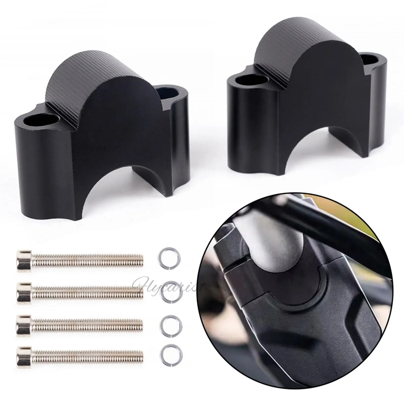 For Trident 660 Motorcycle Handlebar Riser 28MM Handle Bar Clamp Extend ...