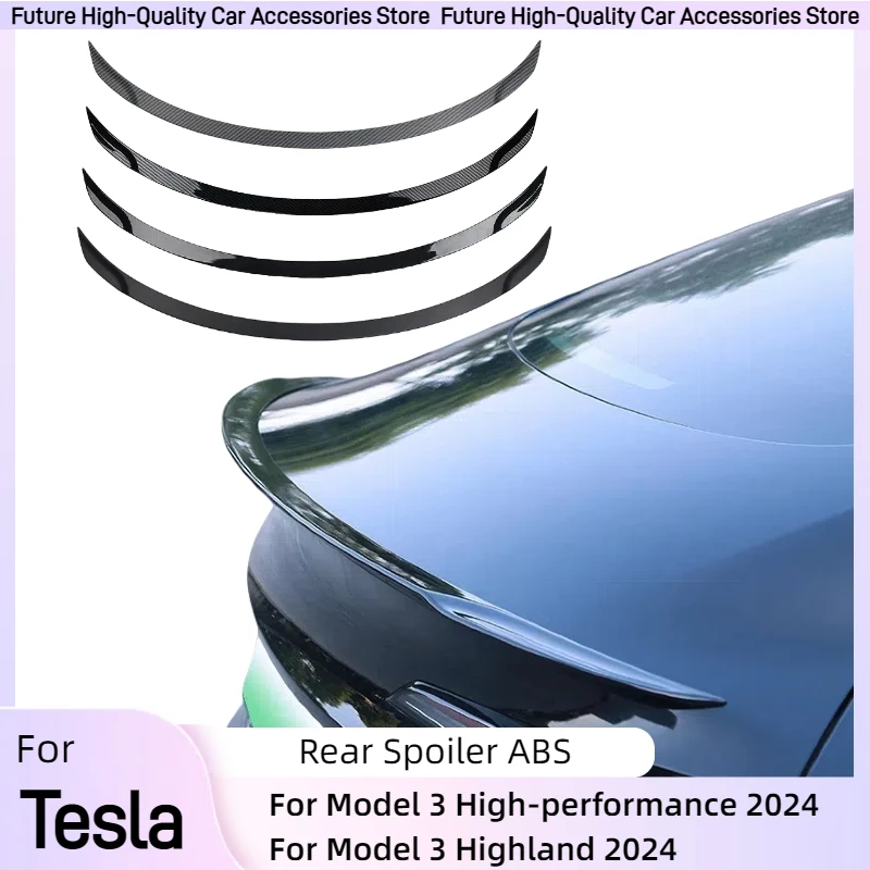 ABS-Spoiler-Carbon-Fiber-For-Tesla-Model-3-High-performance-Highland ...