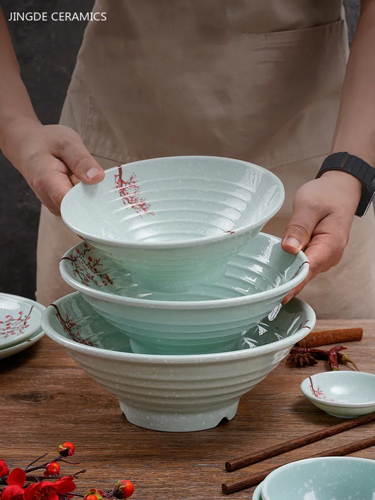 1Pc Not Easily Broken Melamine Tableware Restaurant Business Ramen Bowl ...