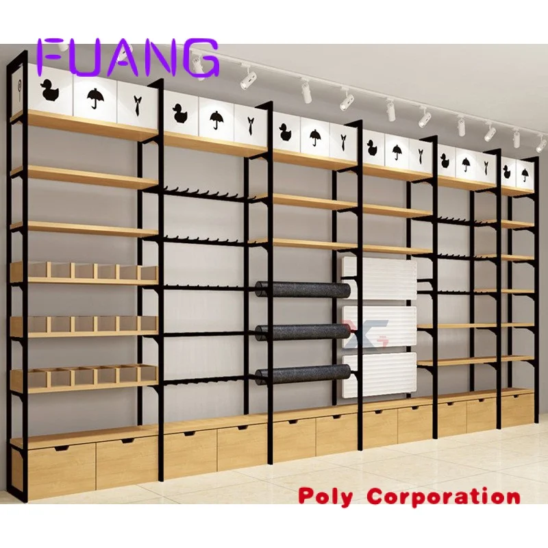 Wooden Store Shelves