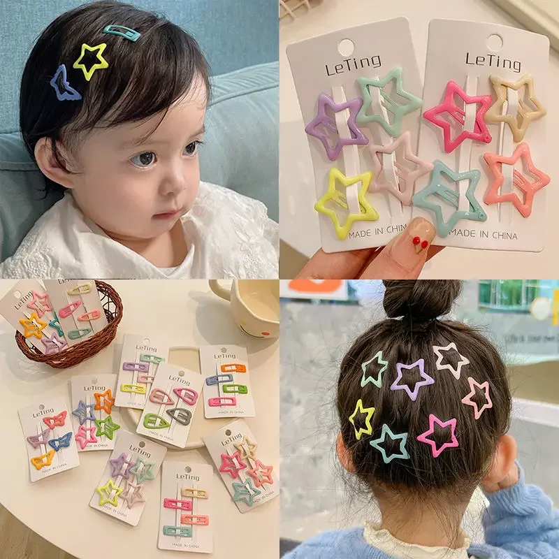 New-Cute-Five-Point-Star-Children-s-Small-Hairpin-Broken-Hairpin-Liu ...